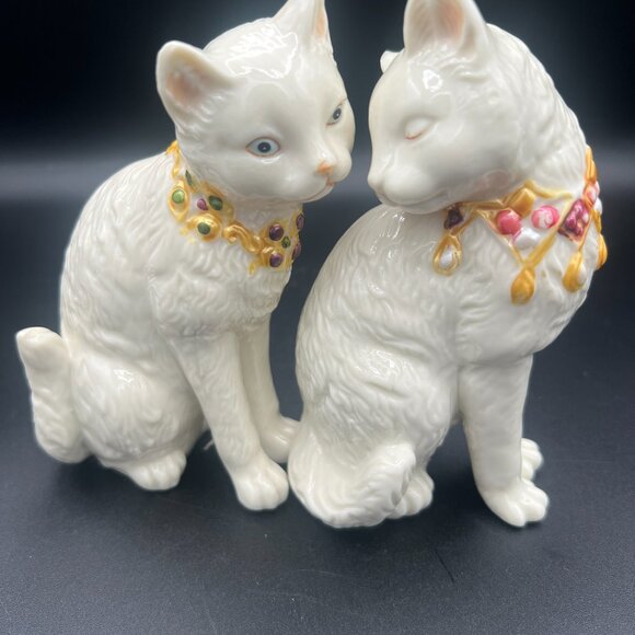 Lenox | Art | Vintage 98s Lenox White Porcelain Cats Classic Cats ...